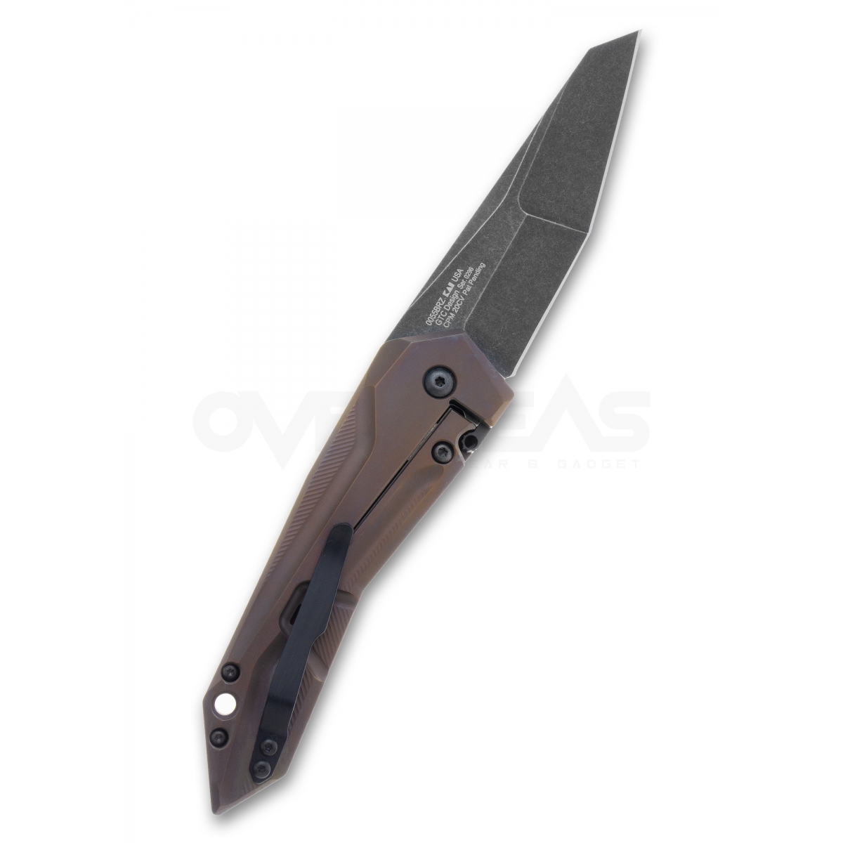 Zero Tolerance (ZT) Sprint Run 0055 GTC Flipper Knife Bronze Ti (3.75 ...